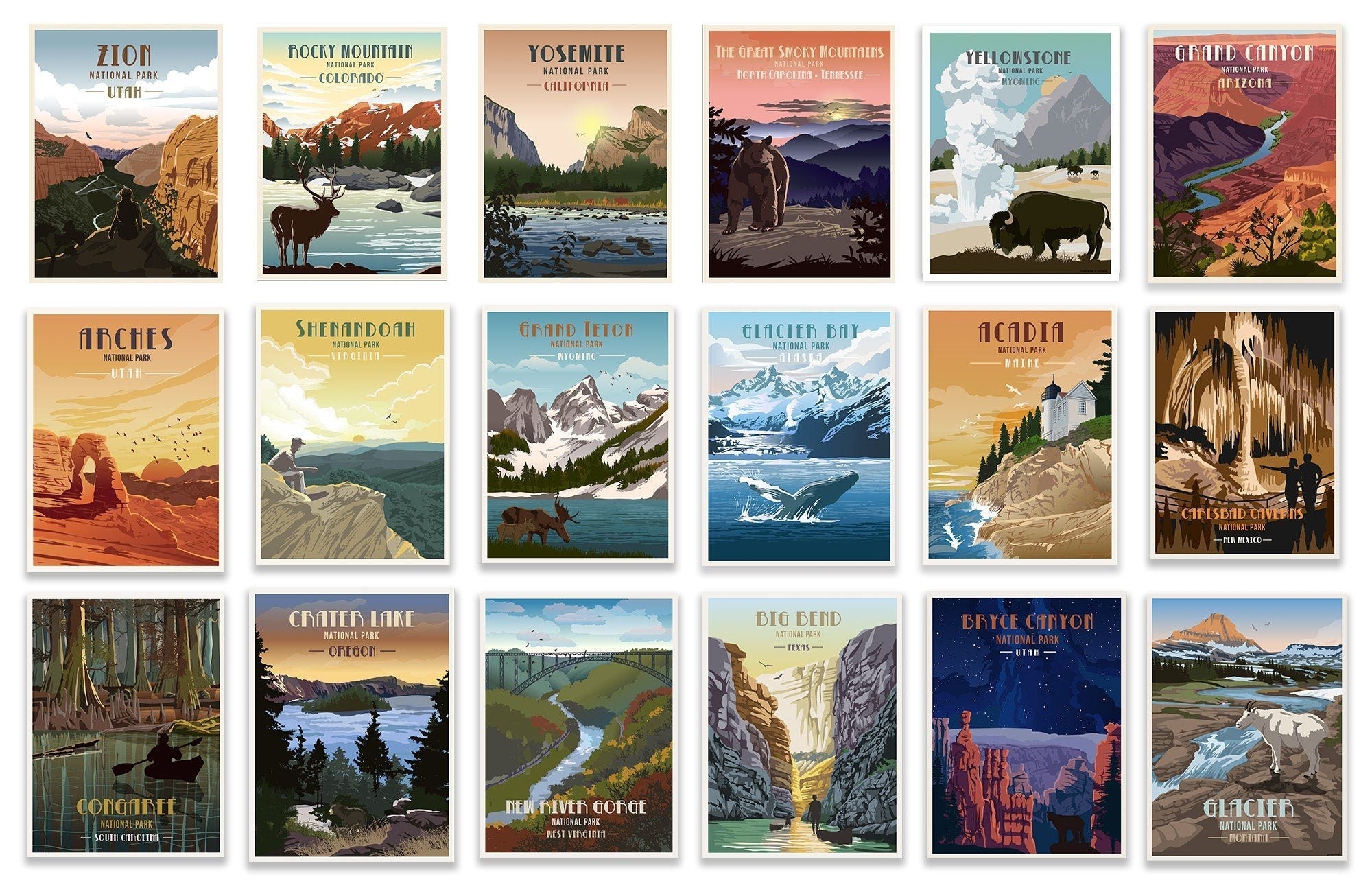National Park Posters and Maps: Commemorate Your Visit to These Beauti ...