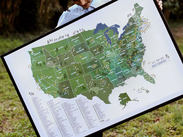 Golf Course Maps, Push Pin Maps, National Parks, Travel Gifts – World ...
