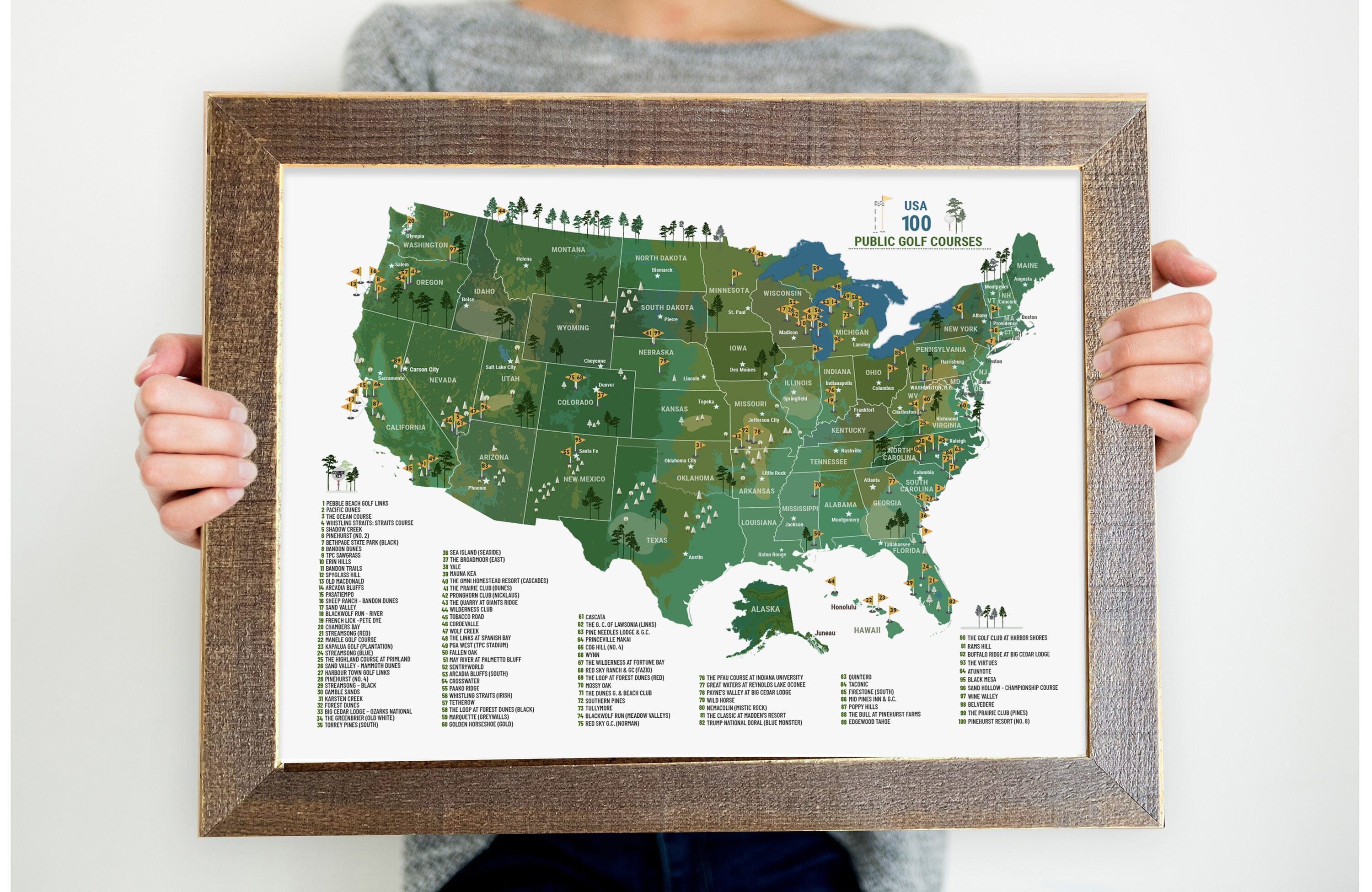 Golf Maps/Gifts Tagged "Golf" - World Vibe Studio