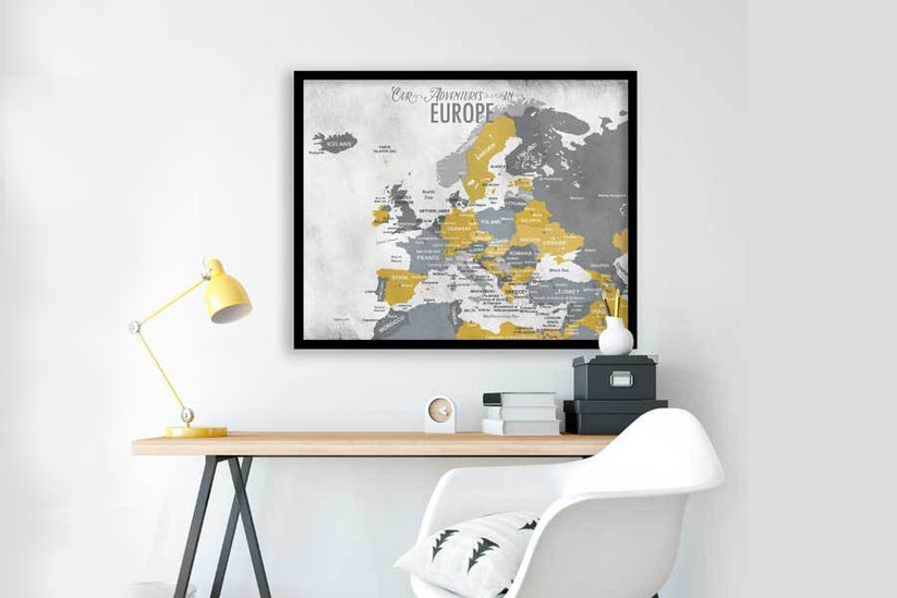 Europe Map, Poster – World Vibe Studio
