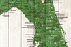 Map of Florida State Parks, Canvas Push Pin Board – World Vibe Studio