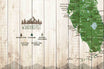Map of Florida State Parks, Canvas Push Pin Board – World Vibe Studio