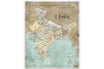 Map of India, Canvas pin Board – World Vibe Studio